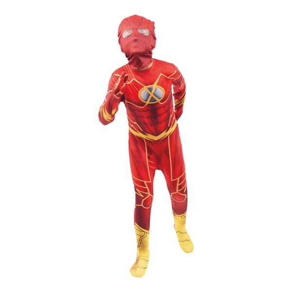 Superhero Flash Boys Costume - 11 - 12 Years | The Base Warehouse