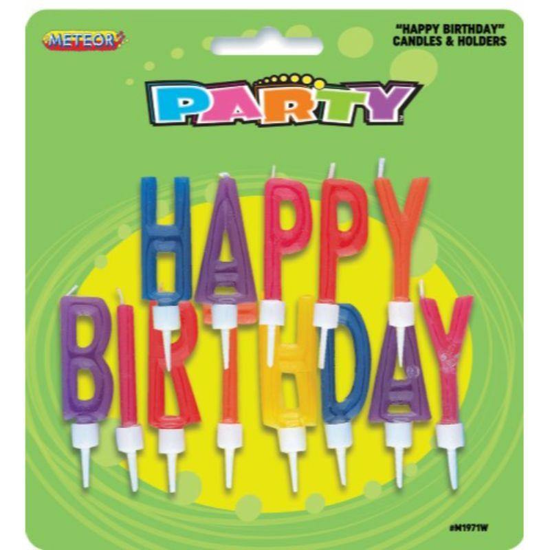 Happy Birthday Letter Candles Set | The Base Warehouse