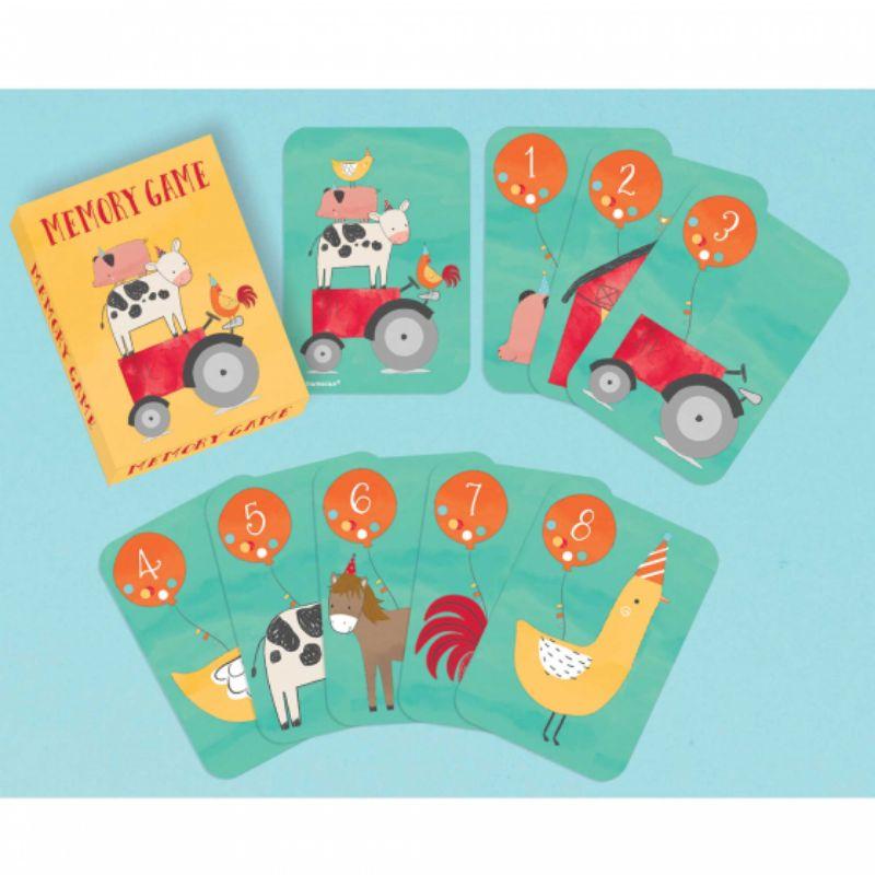 8 Pack Barnyard Birthday Memory Playing Card Games | The Base Warehouse