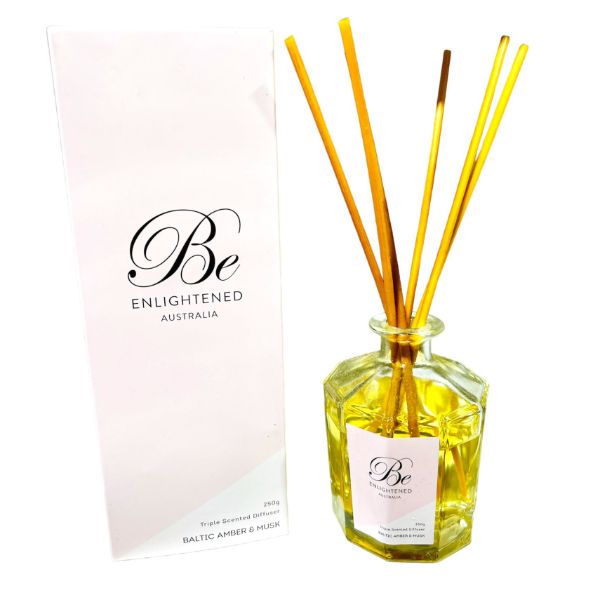 Be Enlightened Baltic Amber & Musk Diffuser - 250g | The Base Warehouse