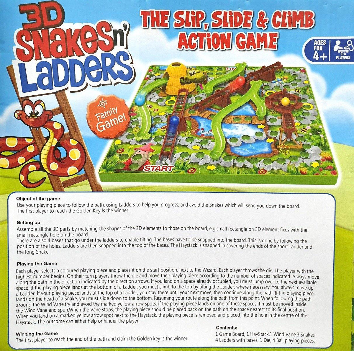 3D Snake N Ladders Family Game | The Base Warehouse