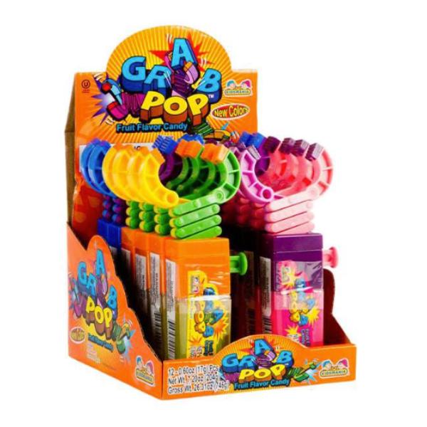 Kidsmania Fruit Flavour Candy Grab Pop - 17g | The Base Warehouse