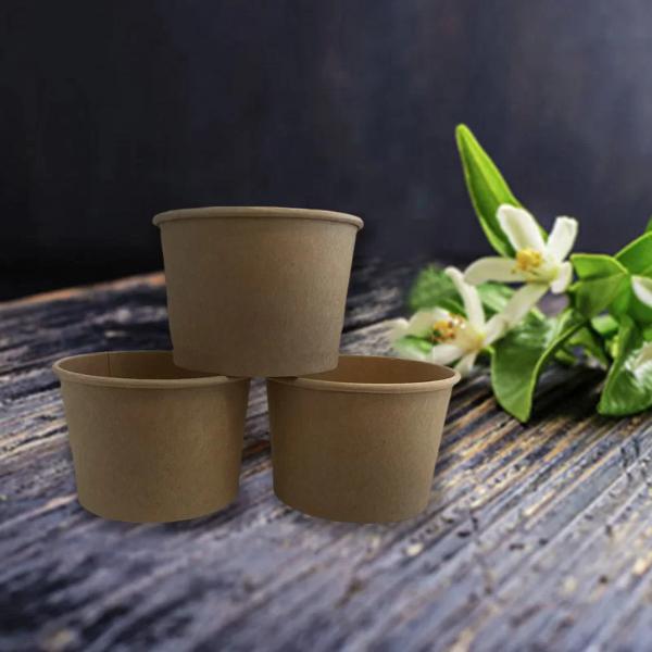 20 Pack Craft Paper Tubs - 9cm x 6cm | The Base Warehouse