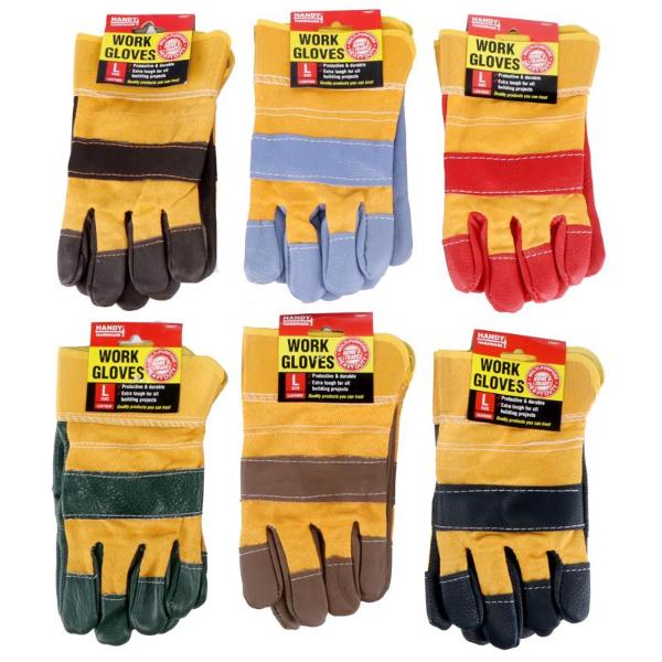 Heavy Duty Leather Gloves - 26cm | The Base Warehouse