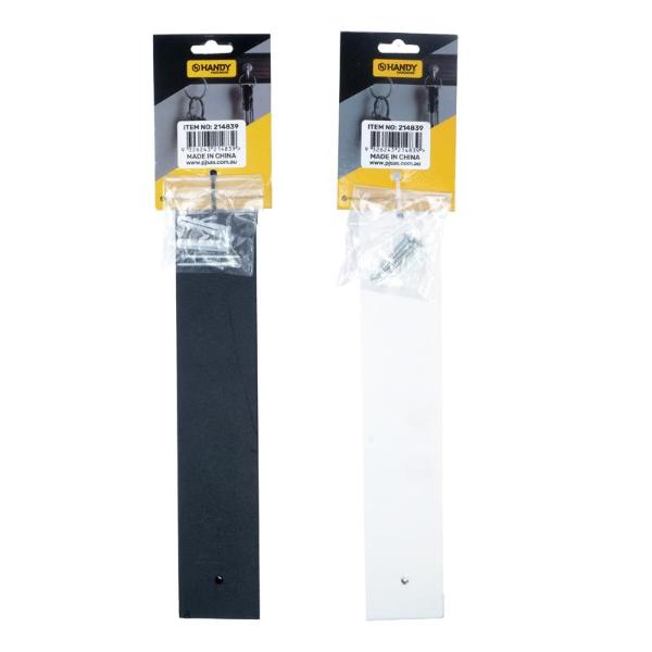 4 Metal Hooks Woodboard - 4cm x 22cm | The Base Warehouse