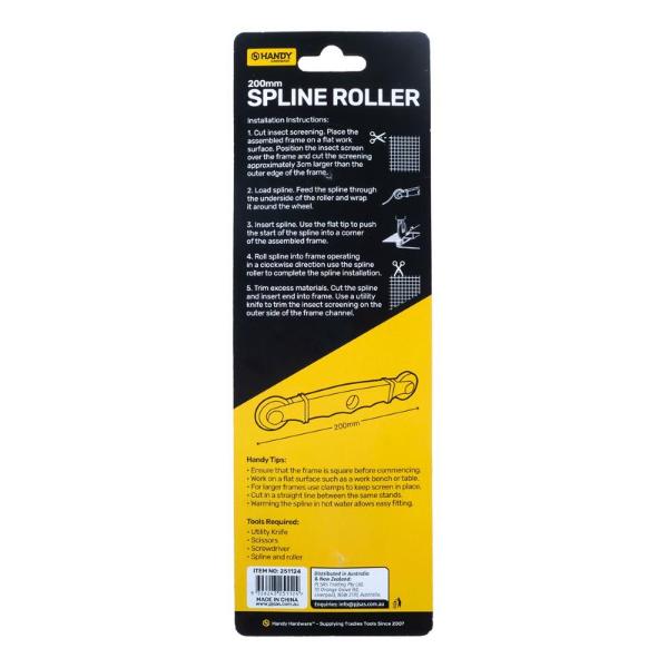 Spline Roller - 20cm | The Base Warehouse