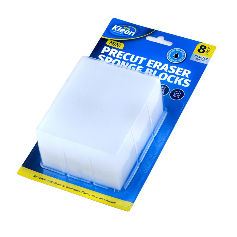 8 Pack Precut Block Eraser Sponge - 5cm x 5cm x 2cm | The Base Warehouse
