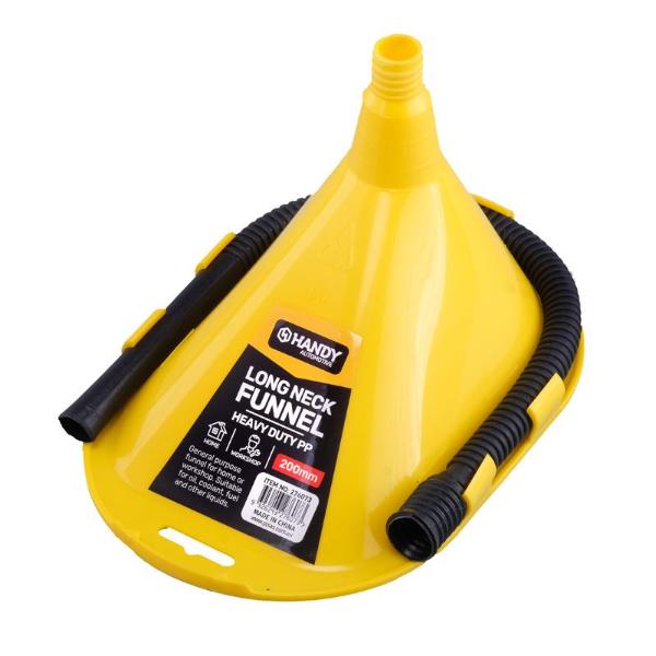 Yellow & Black Long Neck Funnel - 20cm x 13cm x 12.5cm | The Base Warehouse
