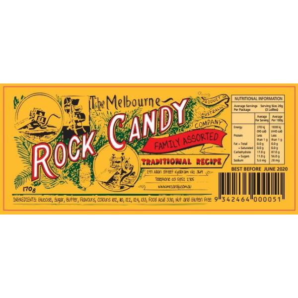 Family Assorted Rock Candy - 170g | The Base Warehouse