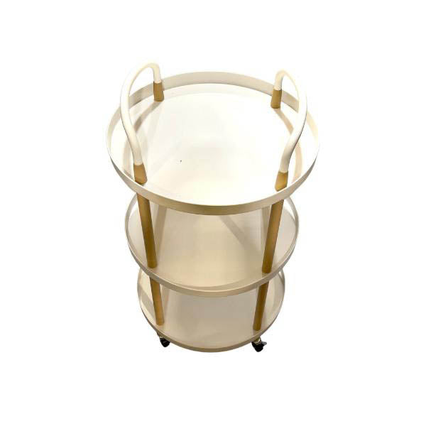 3 Tier Black Or White Storage Tray With Wheels | The Base Warehouse