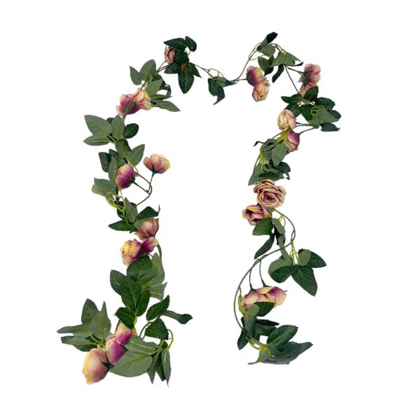 Assorted Rose Garland - 220cm | The Base Warehouse