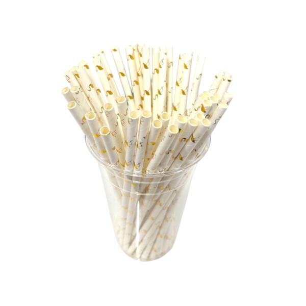 50 Pack Lemon Straws | The Base Warehouse