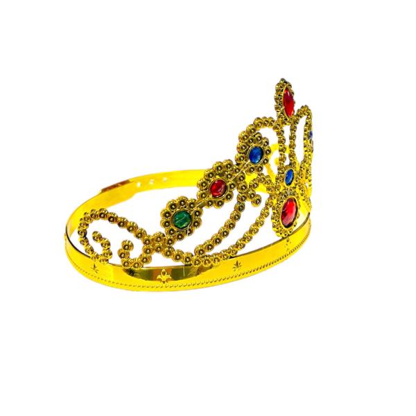 Gold & Silver Plastic Crown | The Base Warehouse