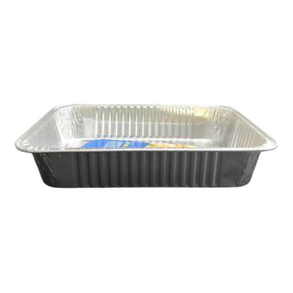 Rectangle Foil Tray - 36.3cm x 27.8cm x 7.5cm | The Base Warehouse