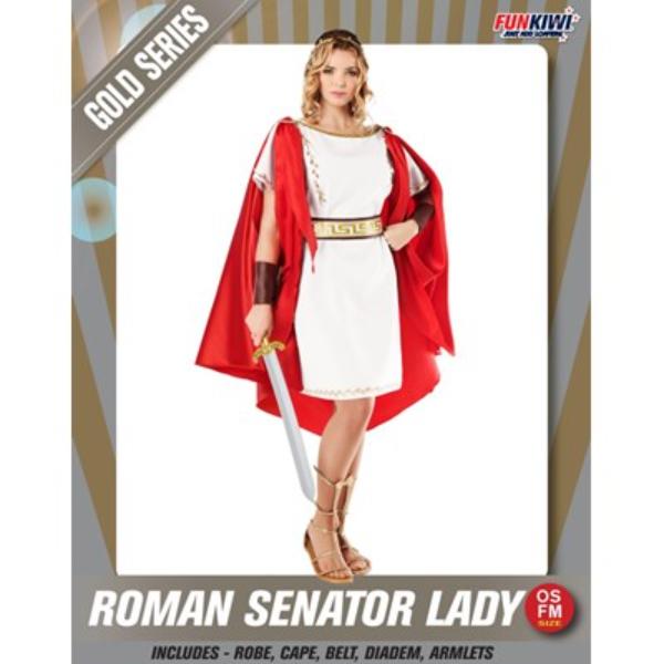 Adults Roman Senator Lady Costume | The Base Warehouse