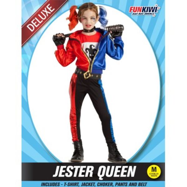 Jester Queen Child Costume - Medium | The Base Warehouse