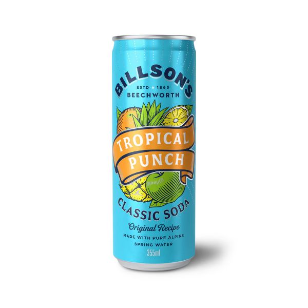 Billson's Tropical Punch Classic Soda - 355ml | The Base Warehouse