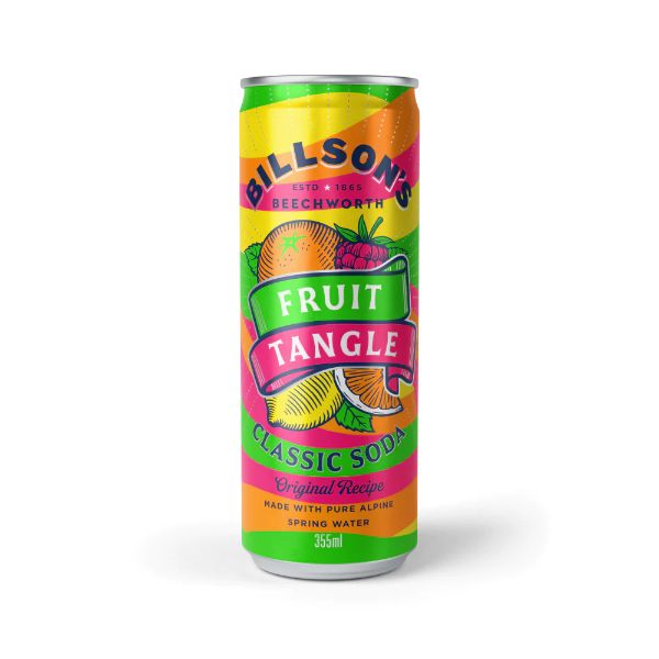 Billson's Fruit Tangle Classic Soda - 355ml | The Base Warehouse