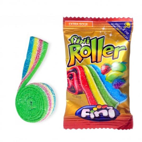Fini Rainbow Extra Sour Roller Belt - 20g | The Base Warehouse