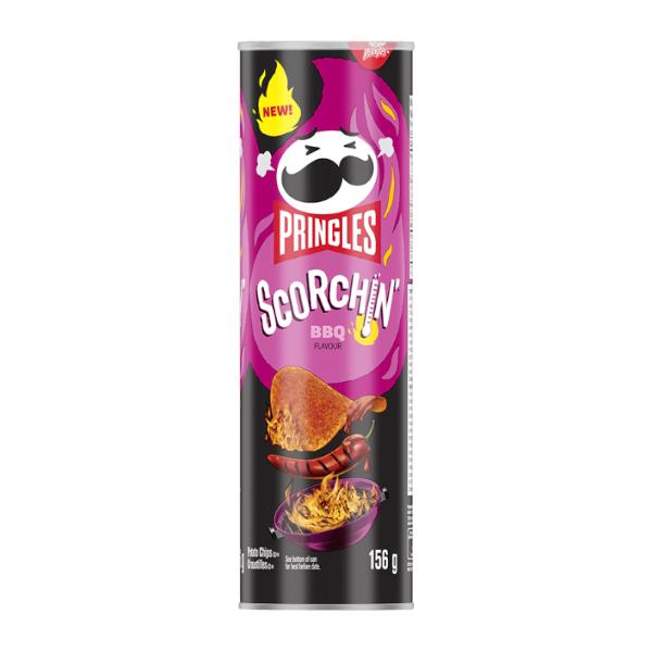 BBQ Flavoured Scorching Pringles Chips - 156g | The Base Warehouse