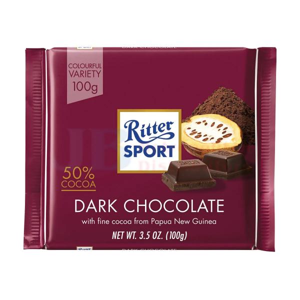 Ritter Dark Chocolate Block - 100g | The Base Warehouse