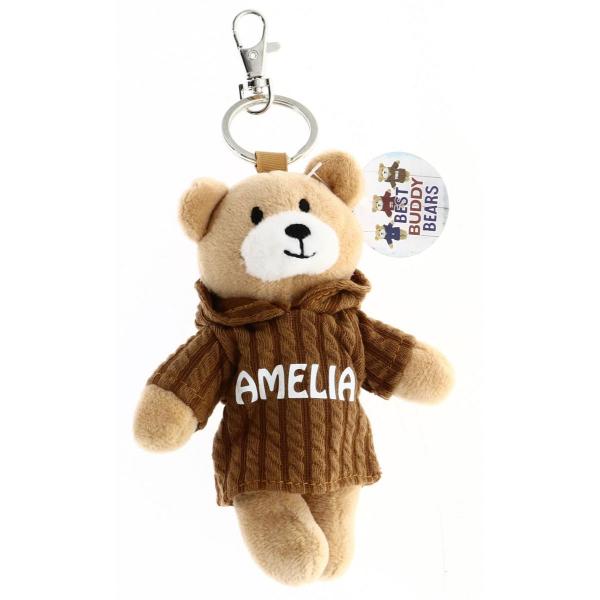 Brown Amelia Bear Keyring | The Base Warehouse