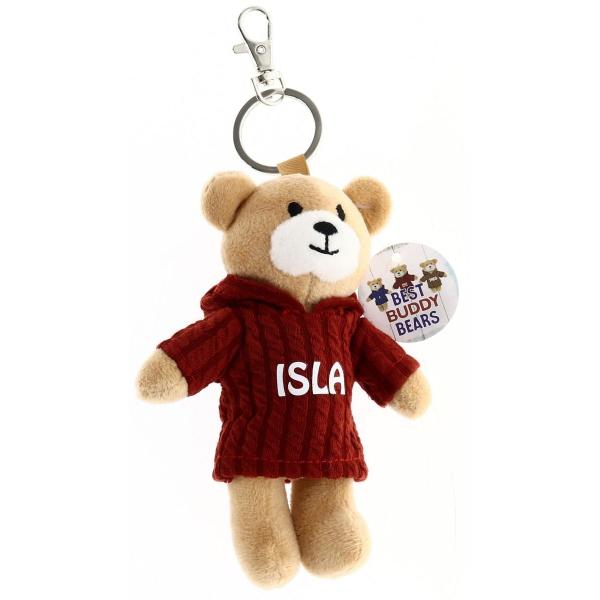 Red Isla Bear Keyring | The Base Warehouse