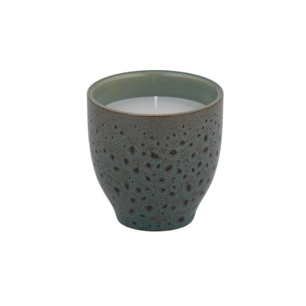 Terra Pine Ceramic Candle Pot - 8.6cm x 8.5cm | The Base Warehouse