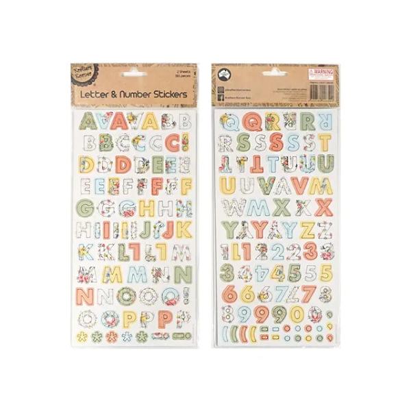 Thick Letter & Number Stickers - 1.7cm | The Base Warehouse
