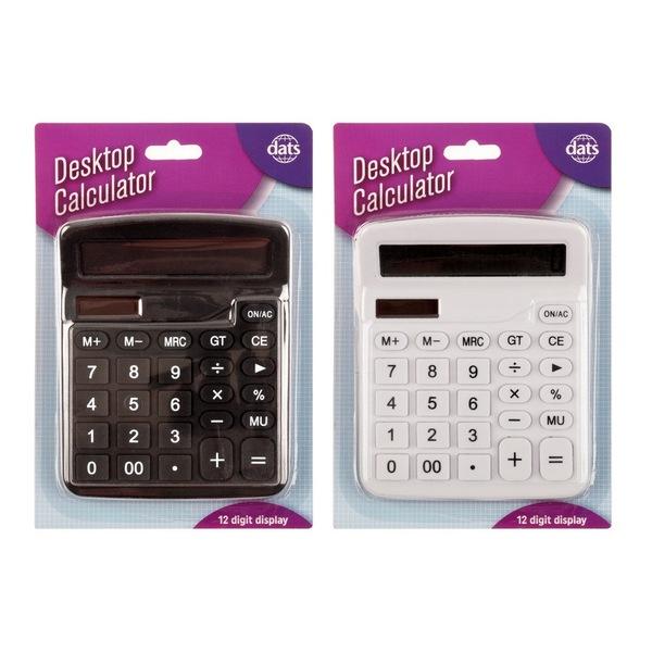 Desktop 12 Digit Display Calculator | The Base Warehouse