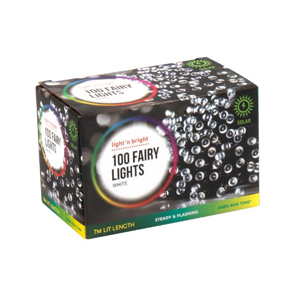 100 White Fairy Lights - 700cm | The Base Warehouse
