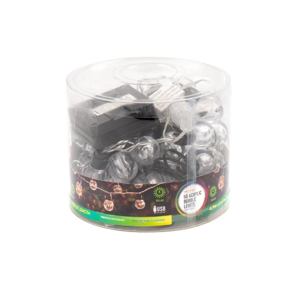 50 Acrylic Bubble Lights - 490cm | The Base Warehouse