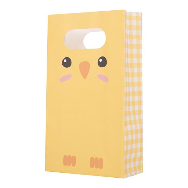 6 Pack Easter Chick Loot Bags - 10.5cm x 4.6cm x 18cm | The Base Warehouse