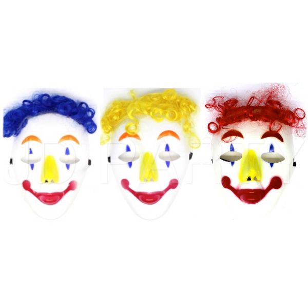 Plastic Clown Mask | The Base Warehouse