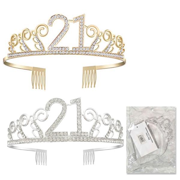 Party Crystal 21 Tiara | The Base Warehouse