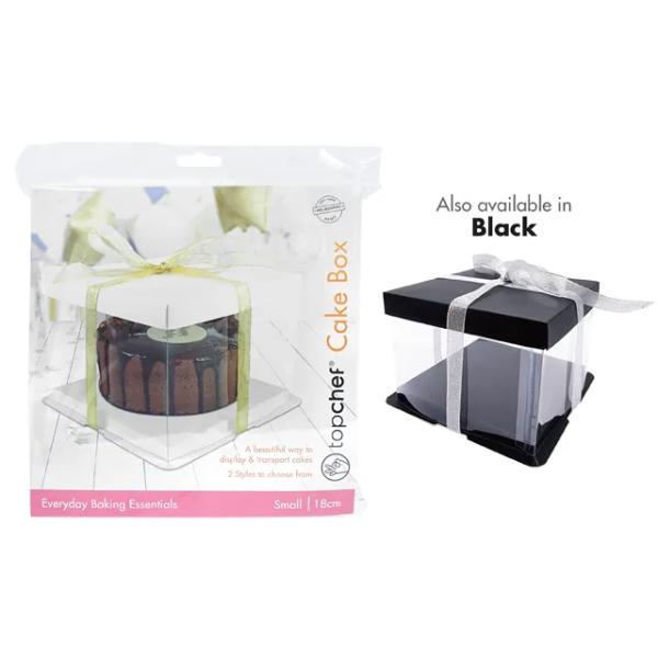 See Through Cake Box - 18cm x 18cm x 13cm | The Base Warehouse