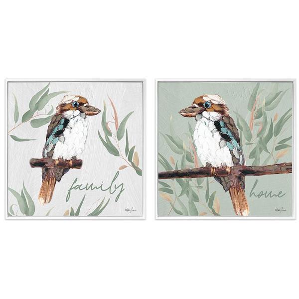 Kookaburra Kelly Lane Framed Print - 40cm x 40cm | The Base Warehouse