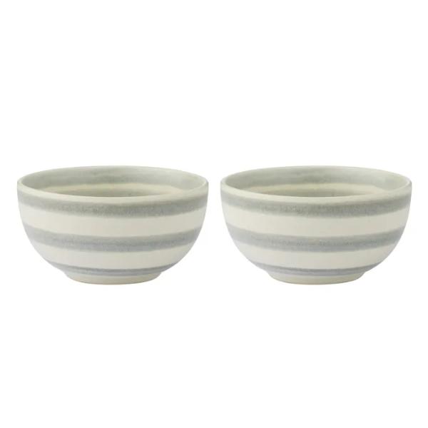 2 Pack Homey Denim Ceramic Bowl - 13.5cm x 7cm | The Base Warehouse