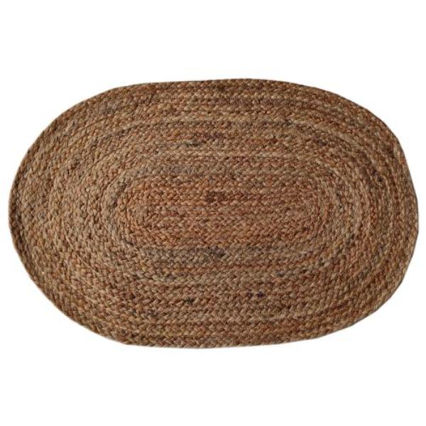 Oval Jute Matt - 40cm x 60cm | The Base Warehouse