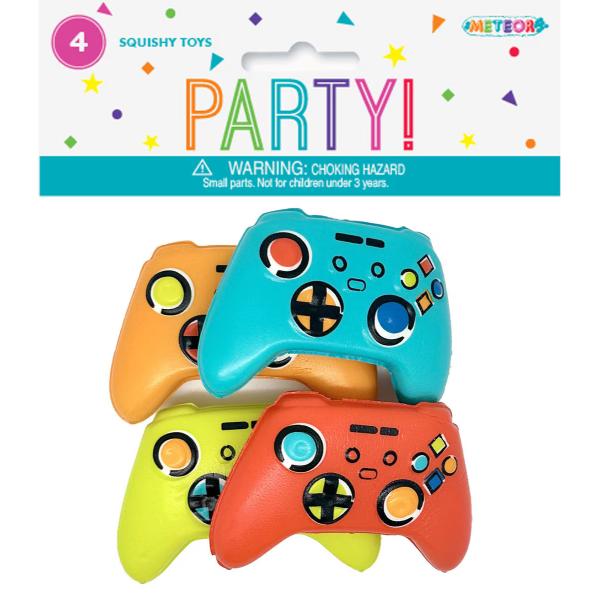4 Pack Squishy Game Controller Toys | The Base Warehouse