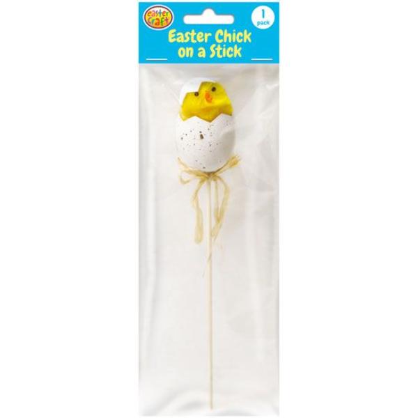 Hatching Chick With White Shell Deco Pick - 23cm | The Base Warehouse