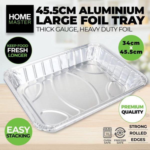 Premium Foil Tray - 46cm x 34cm x 6.8cm | The Base Warehouse