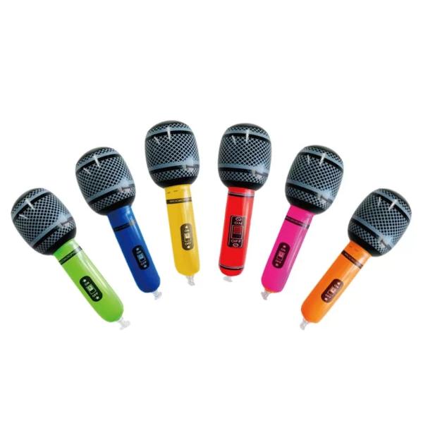 PVC Inflatable Microphone - 24cm | The Base Warehouse