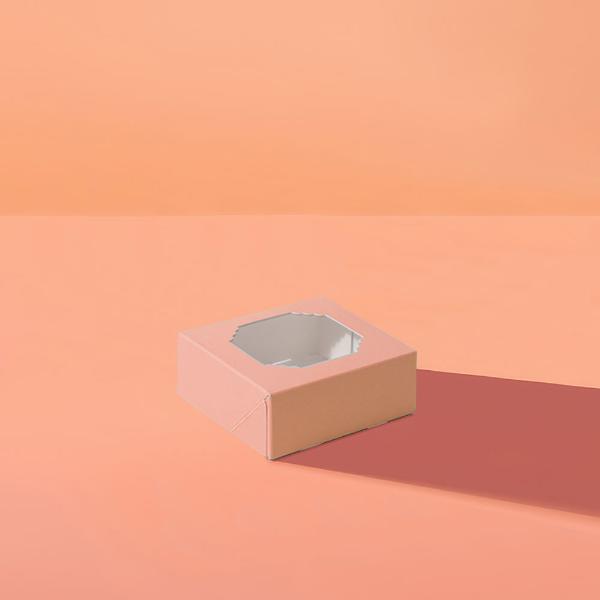5 Pack Small Pastel Pink Papyrus Scalloped Treat Box | The Base Warehouse