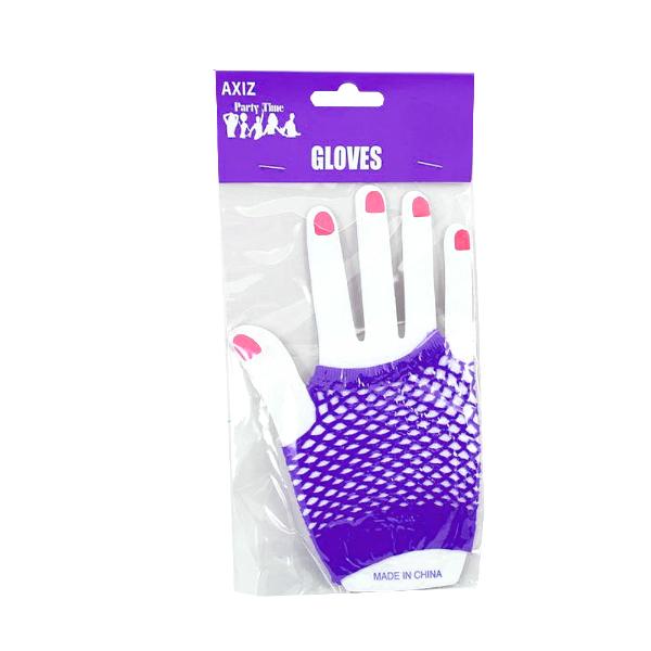 Purple Fish Net Gloves In Polybag | The Base Warehouse