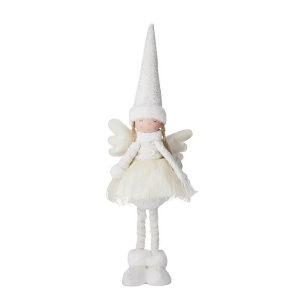 White Standing Angel With Hat - 19cm x 57cm | The Base Warehouse