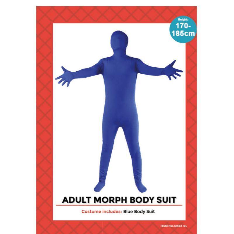 Adults Blue Morph Suit Costume | The Base Warehouse