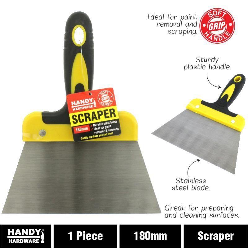 Stainless Steel Scraper - 180mm | The Base Warehouse
