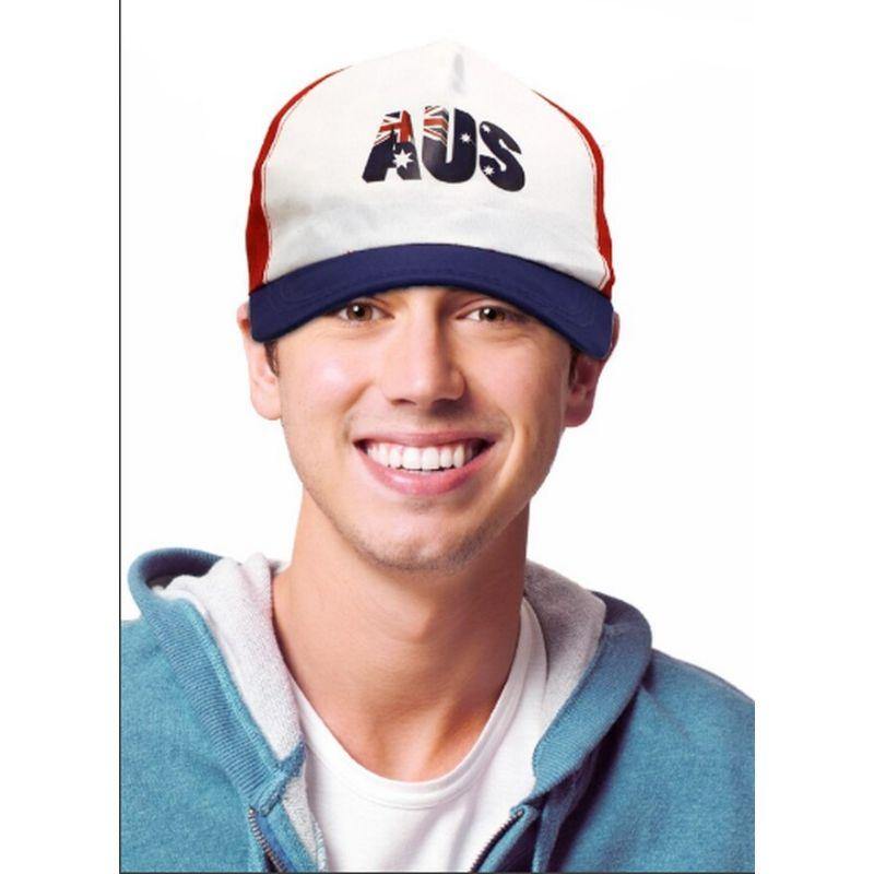 White/Red/Blue Australian Cap | The Base Warehouse