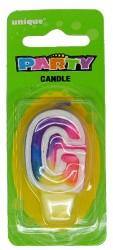 Rainbow Letter G Candle | The Base Warehouse